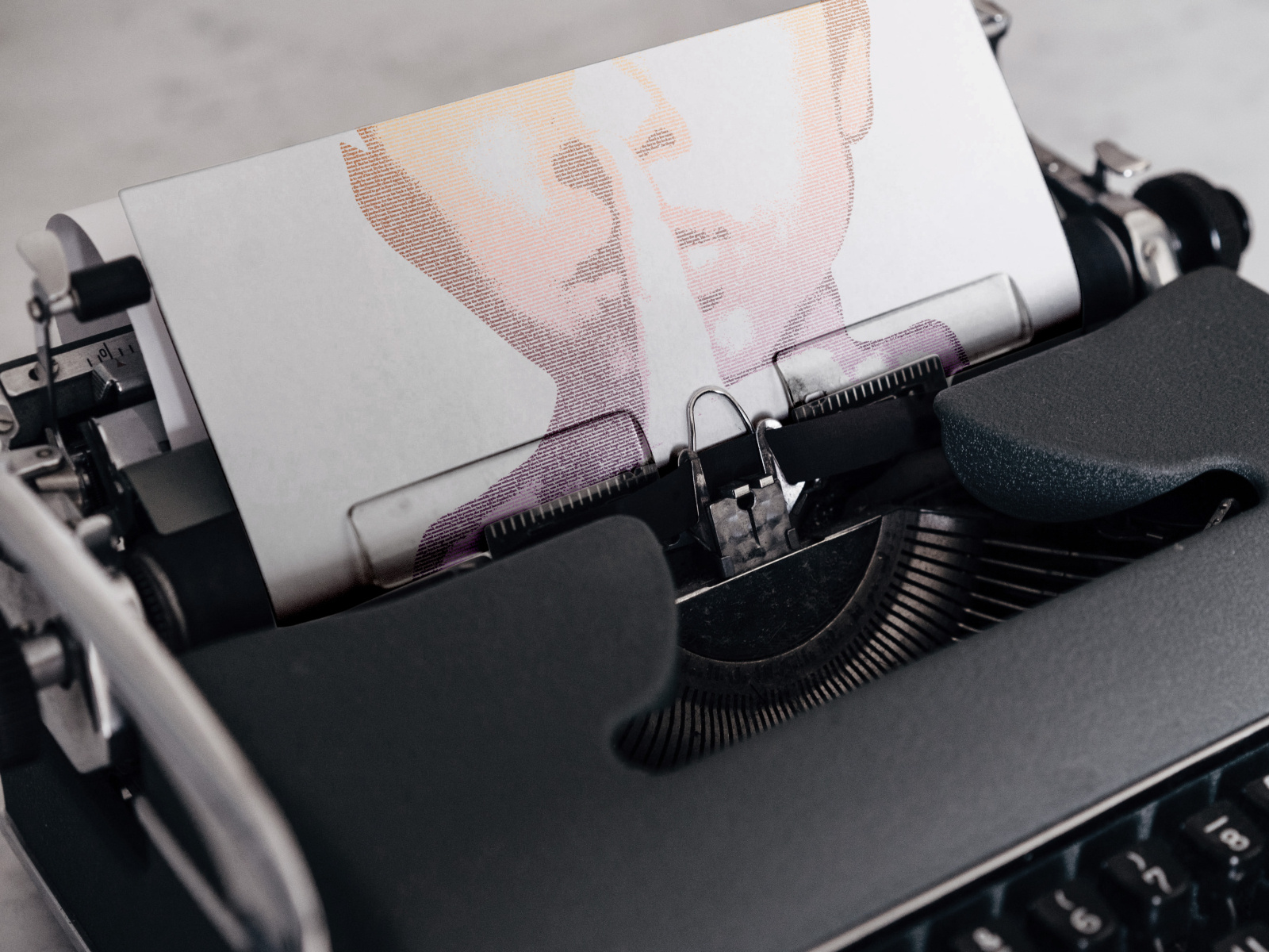 Typographic composition (Vintage Typewriter) by Michael on Dribbble