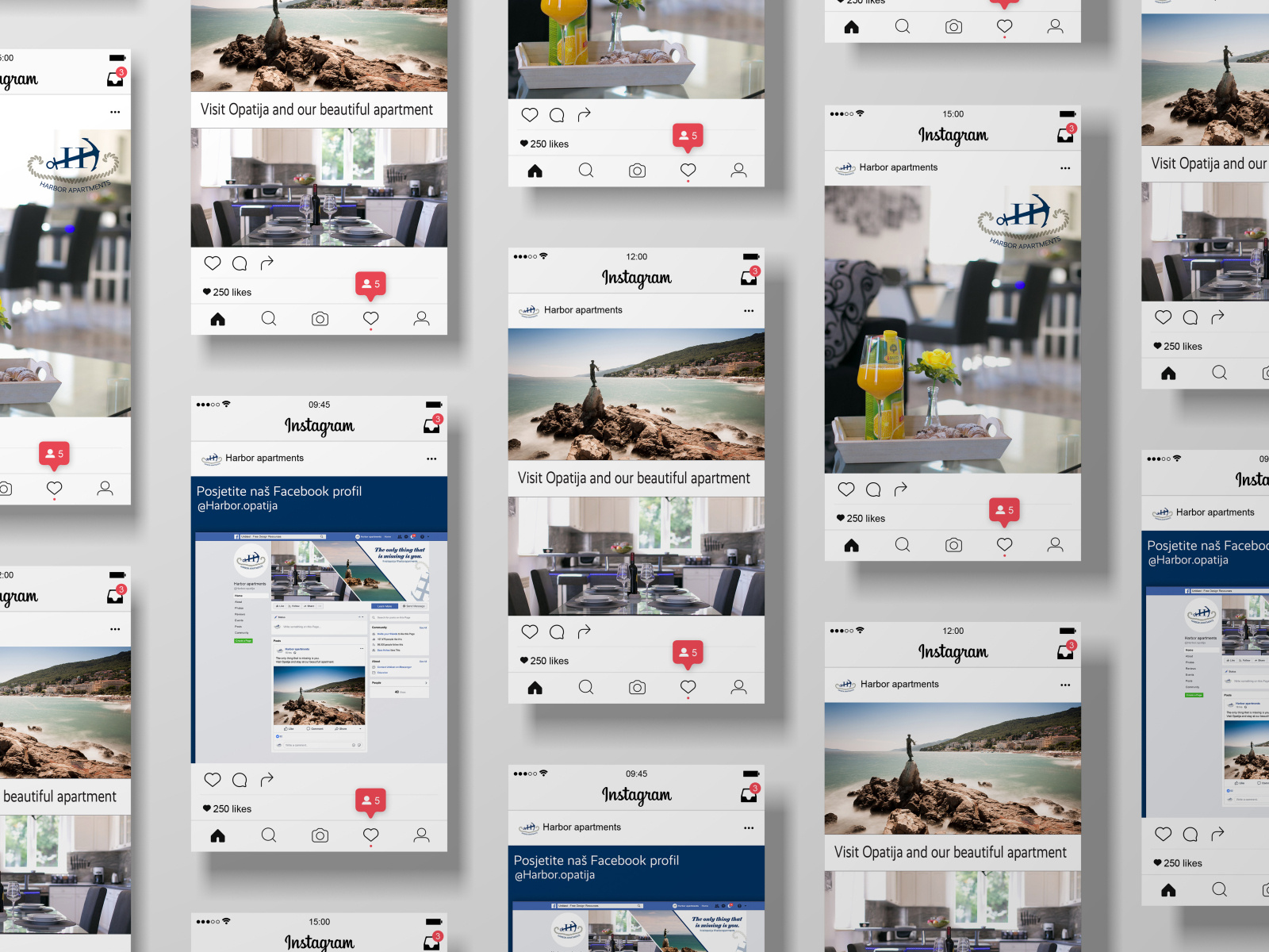 Instagram feed design by Nikolina Žigante on Dribbble