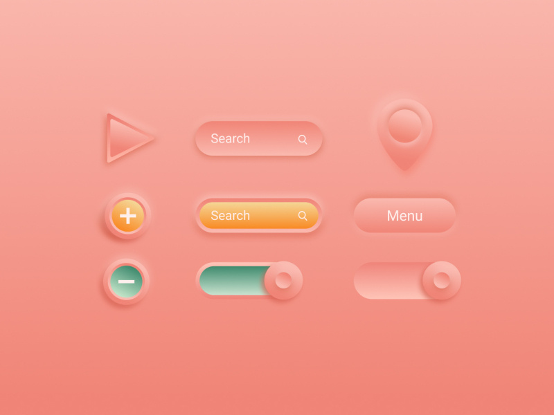Buttons by Maria on Dribbble