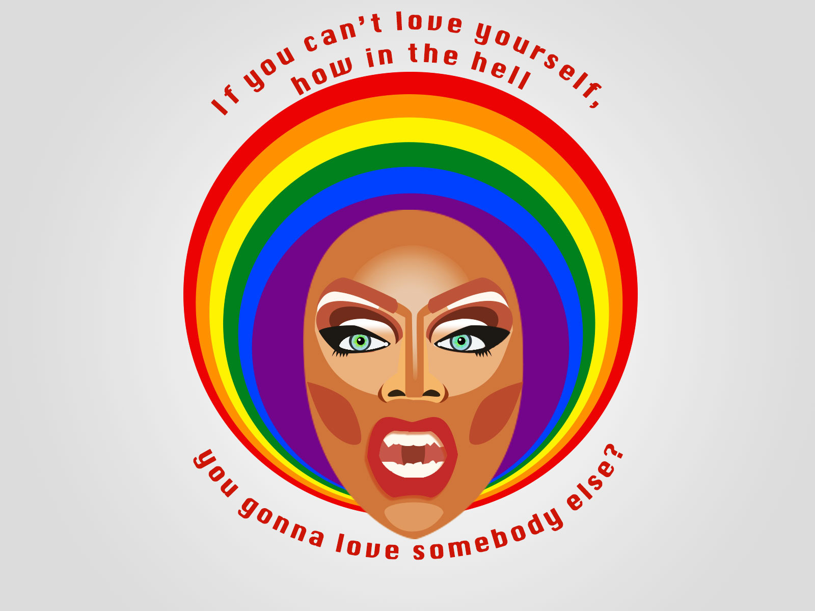 RuPaul by Krzysztof Kubiak on Dribbble