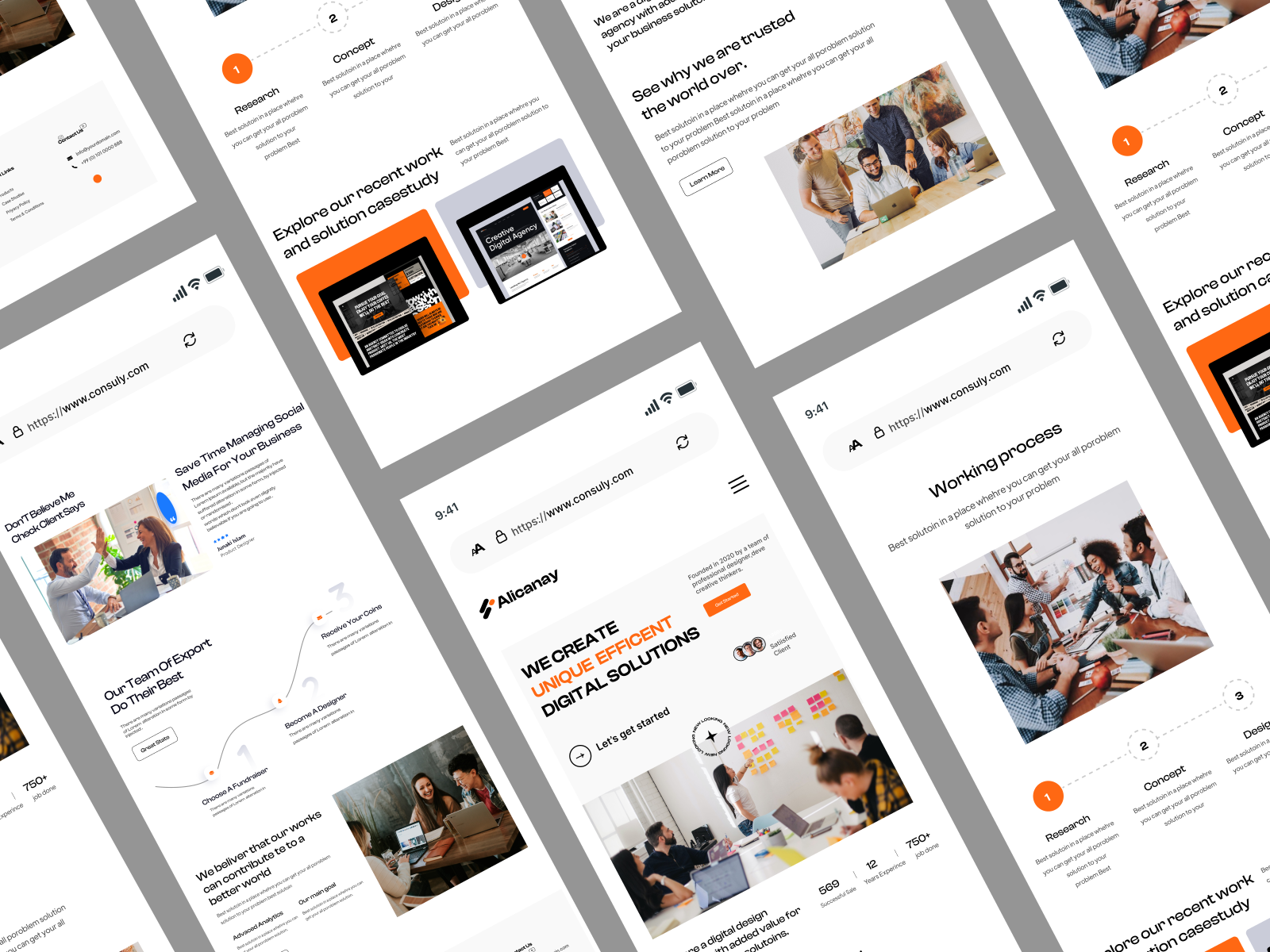 Creative Design Agency Responsive View by Junaki 🌸 on Dribbble