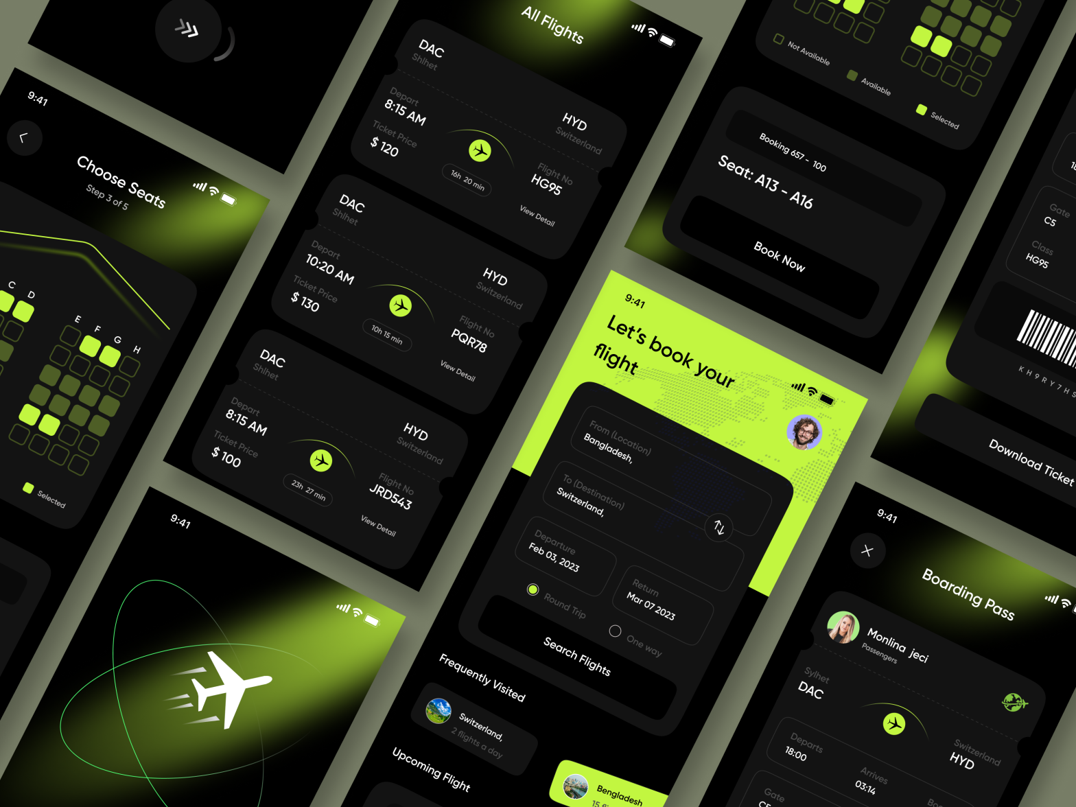 Flight Booking - Mobile App ️ by Junaki 🌸 on Dribbble