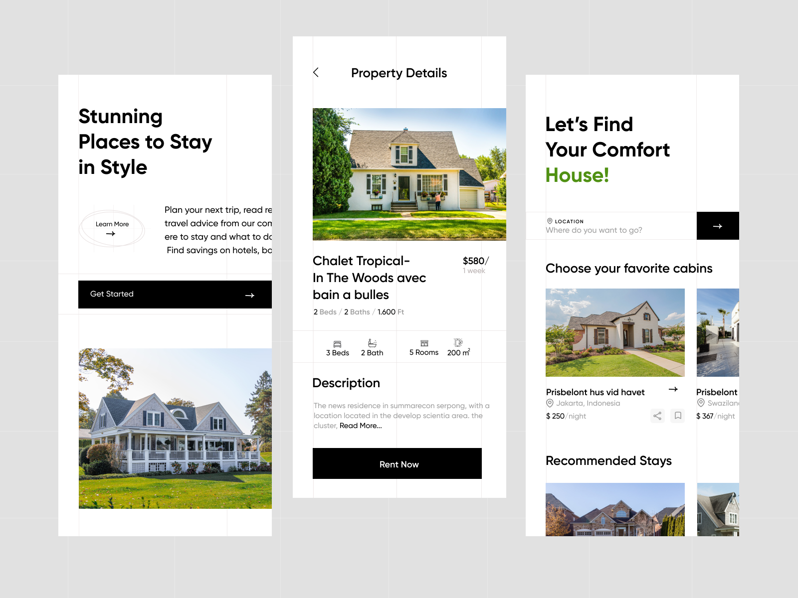 Real Estate Mobile App Design by Junaki on Dribbble