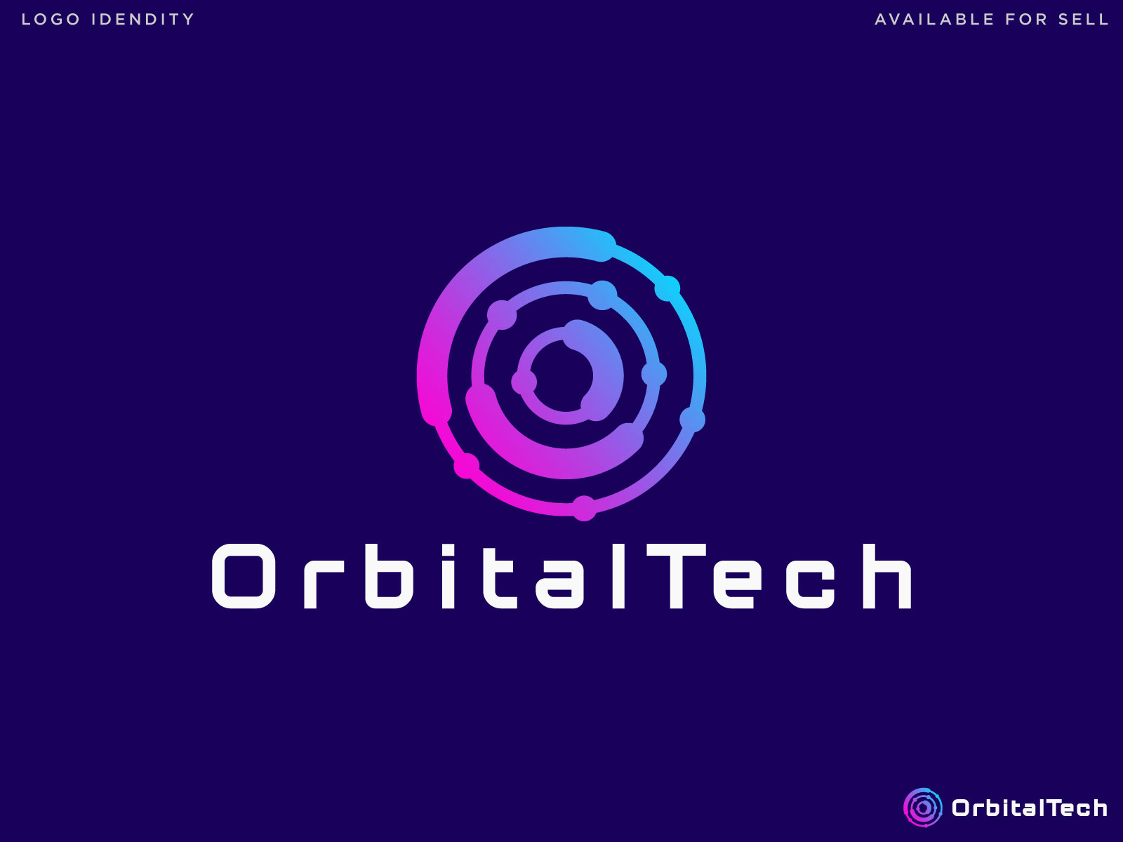 Tech logo " OrbitalTech " by Motaleb Hossain on Dribbble