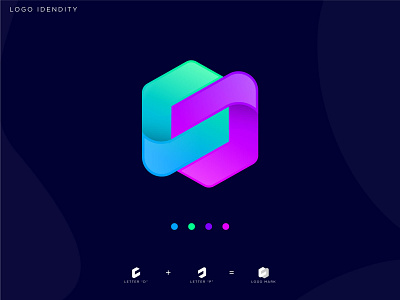 Letter D and P modern logo mark by Md Motaleb | Logo Designer on Dribbble