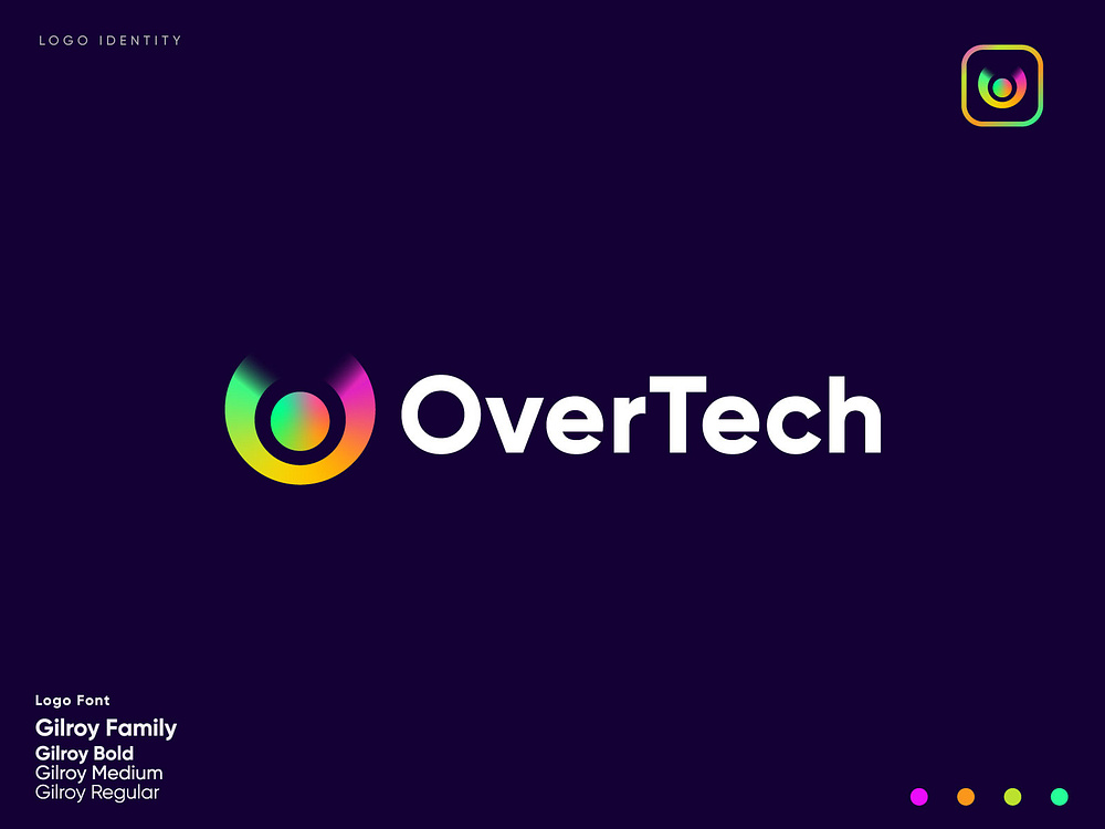Tech Logo " OverTech " by Md Motaleb | Logo Designer on Dribbble