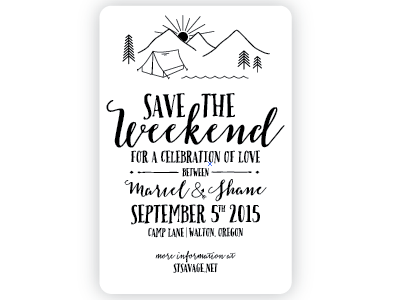 Save the Weekend by Kirsten Sorenson on Dribbble