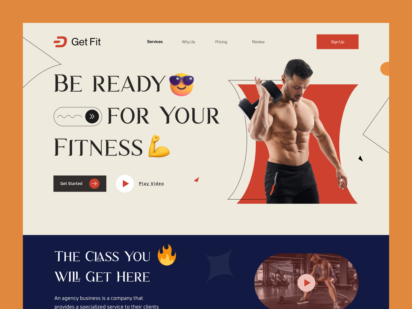 Fitness Web Design by Rezwan Ahmed Badhon👑 for Devignedge Design Agency ...