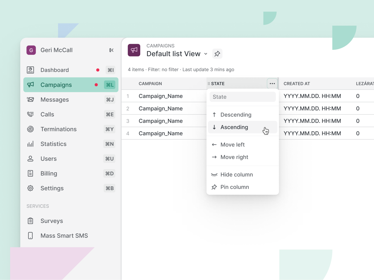 Column options by bozor.io on Dribbble