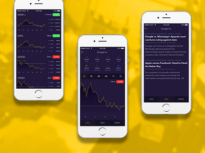 Stock App Concept design by bozor.io on Dribbble