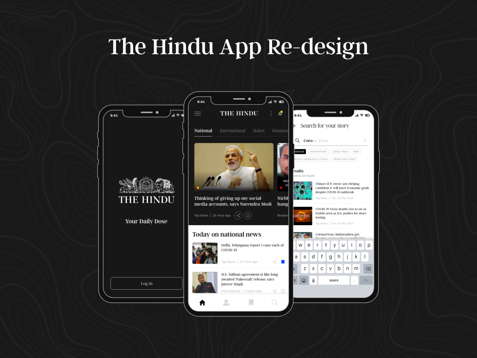 The Hindu app re-design by VAIBHAV AGRAWAL on Dribbble