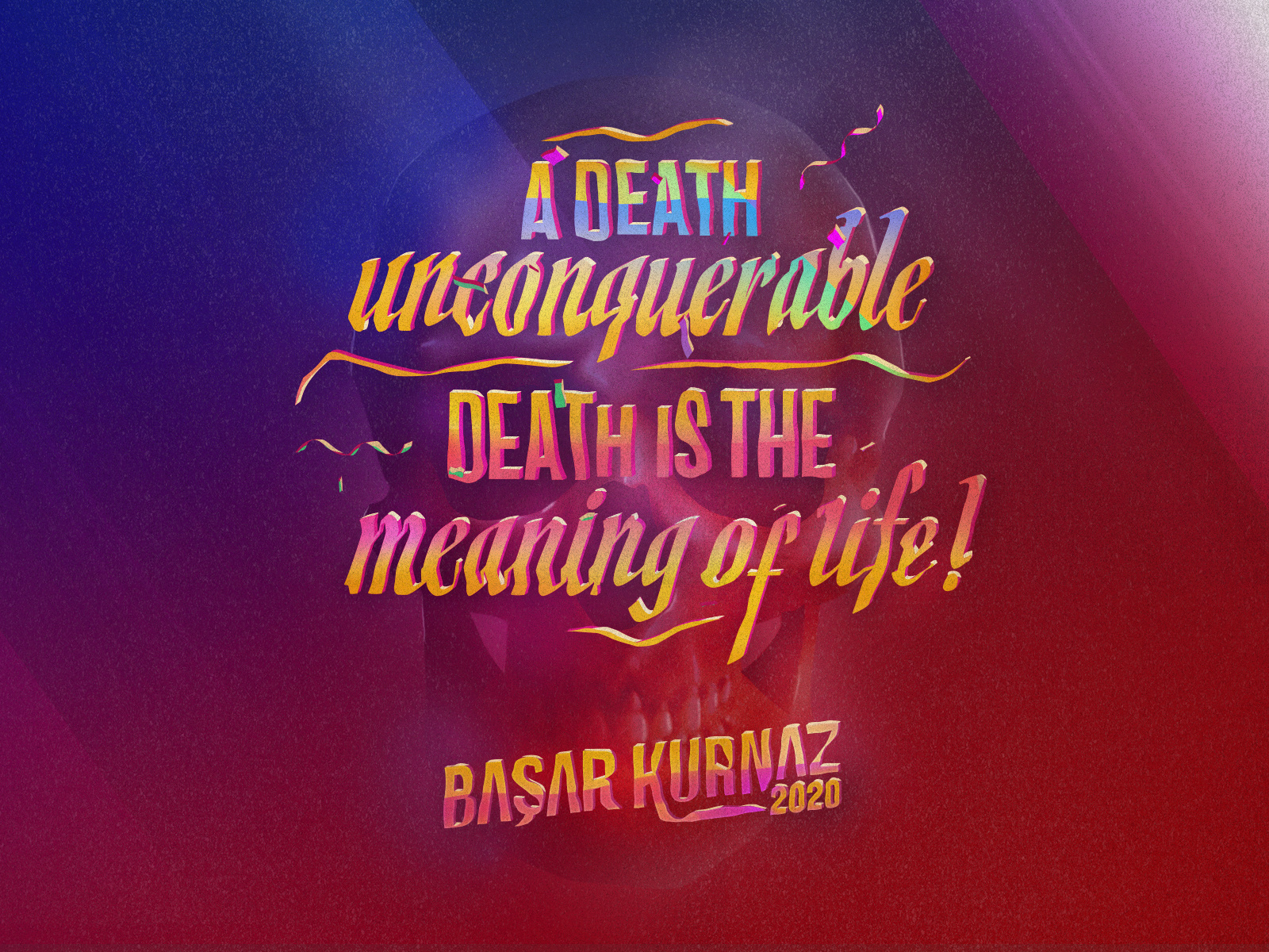 Death is the Meaning of Life #4 by Başar Kurnaz on Dribbble