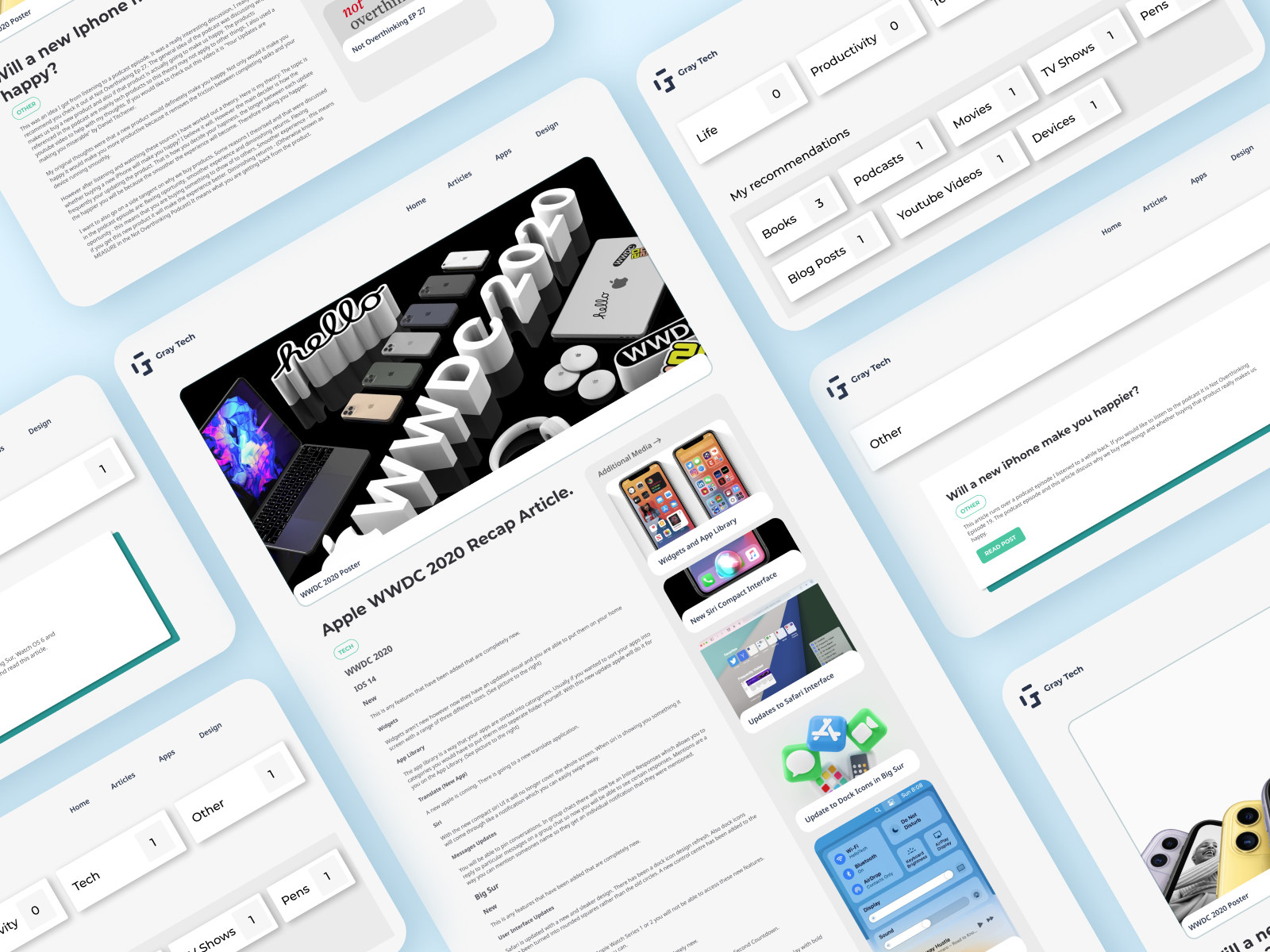 Full Blog System by Oliver Gray on Dribbble