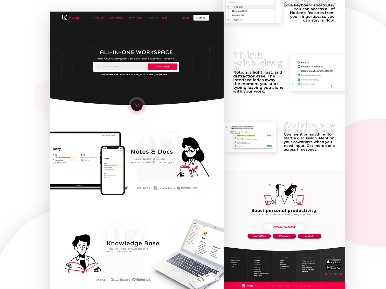 Notion Website ReDesign by Jonaidul Islam on Dribbble