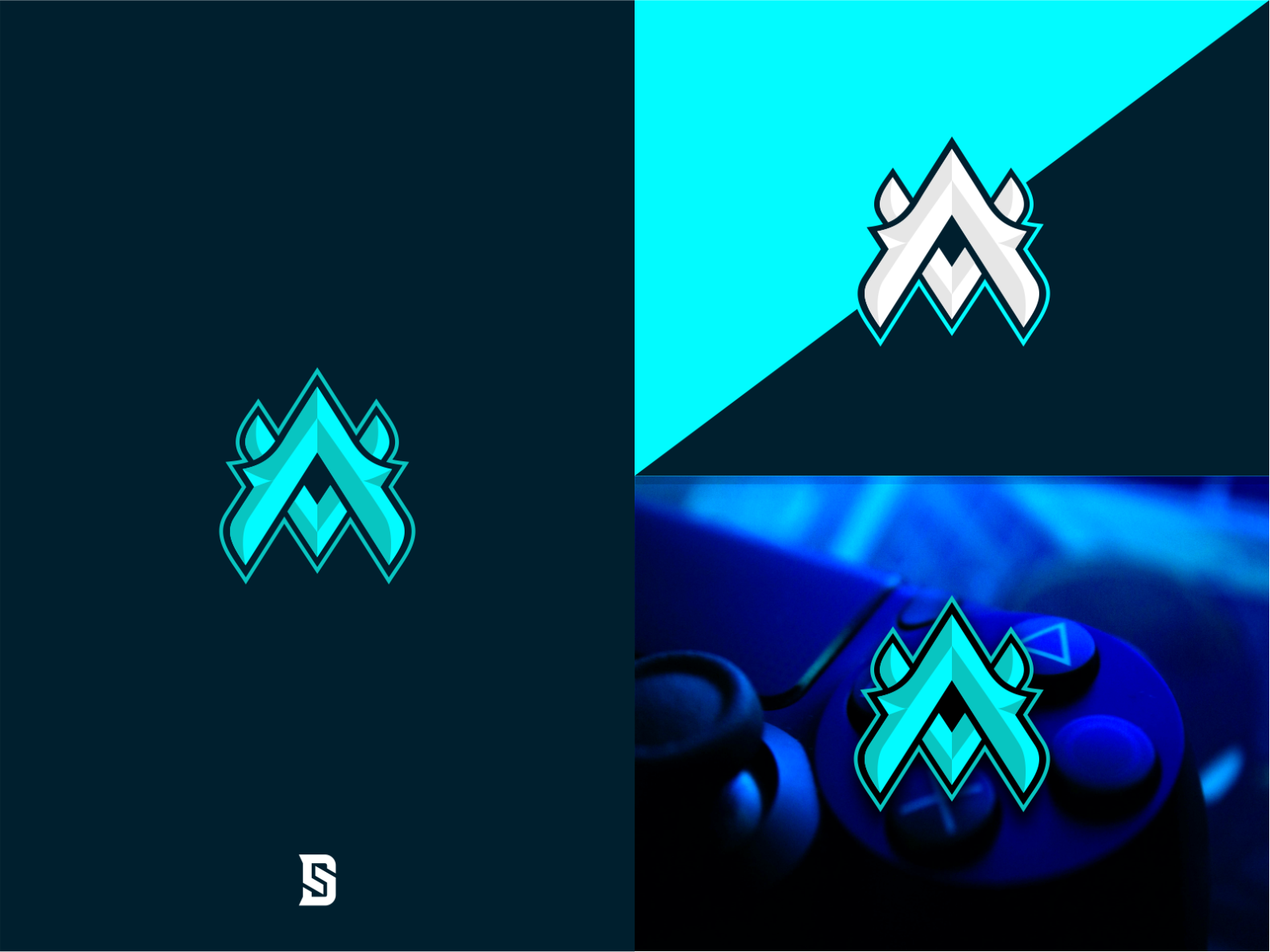 INITIAL LETTER A LOGO GAMING ESPORT by diva studio on Dribbble