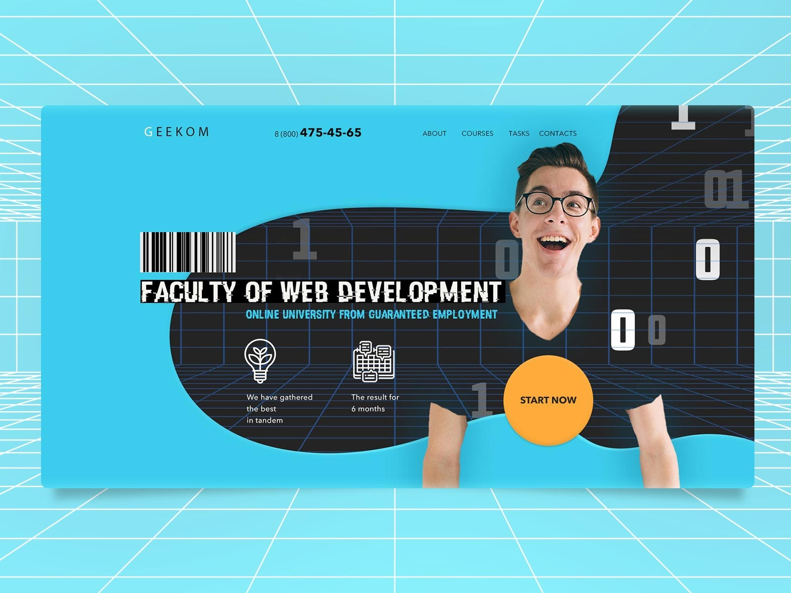 Web development school by znakvision on Dribbble