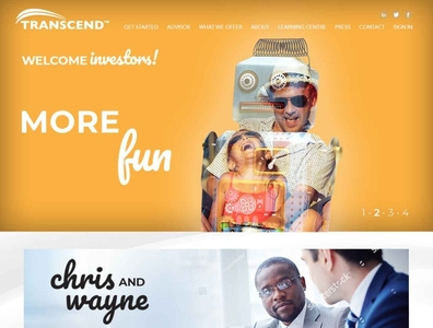 Transcend Website Development by Ainal Haque on Dribbble