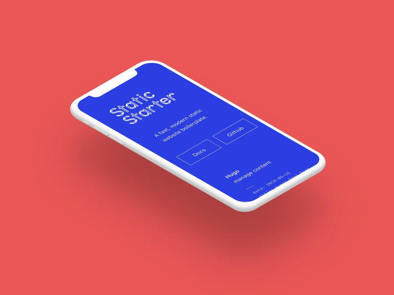 Static Starter by John Meguerian on Dribbble