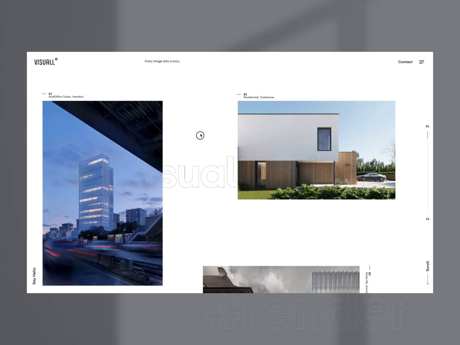 Visuall.info - CGI studio case study. Home page 3d animation. by Matt ...