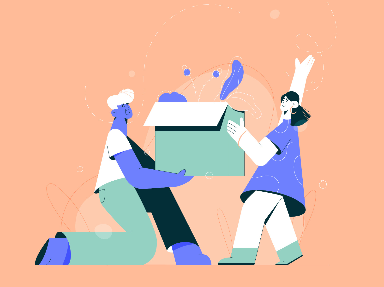 Together by Zeljka illustrates on Dribbble