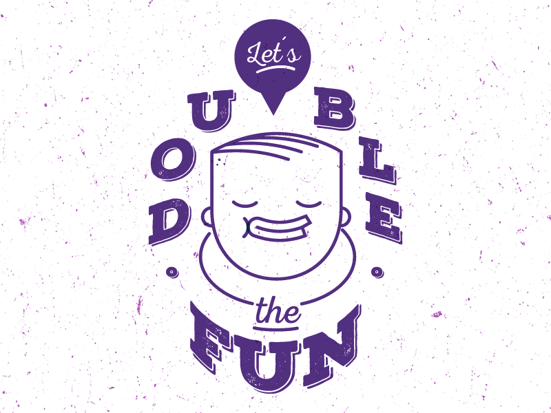 Let's double the fun by Pommes on Dribbble