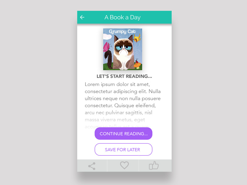 Book app UI design by Davina S on Dribbble