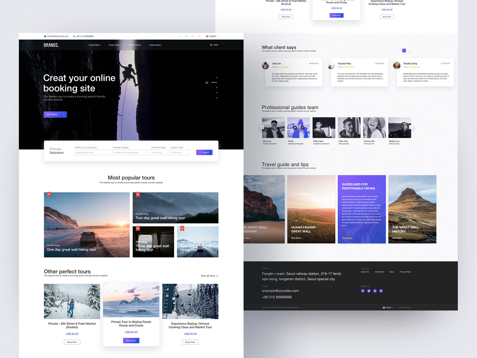 Web Template design by Vincent on Dribbble