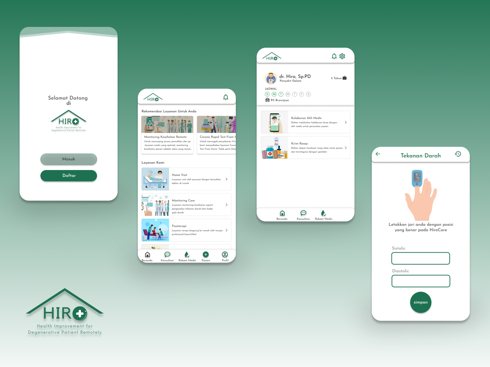 HIRO - Mobile Apps UI Design by Mutia Ayu Sabrina on Dribbble