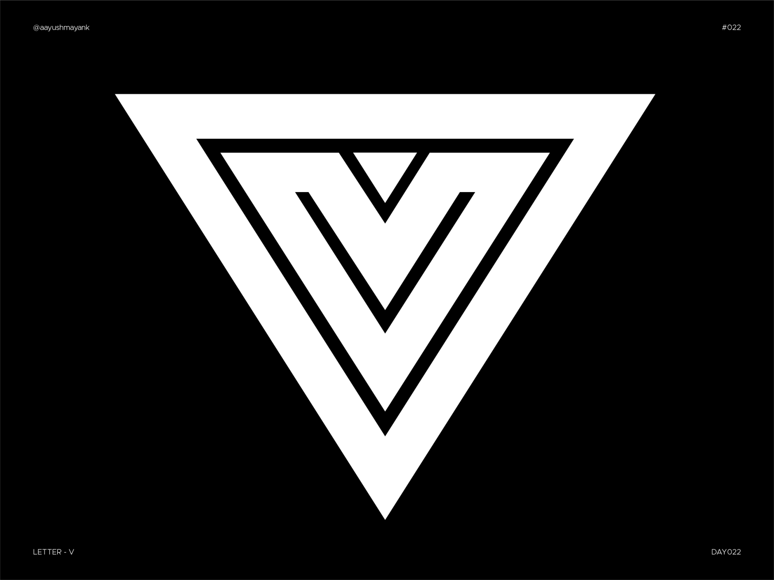 Letter V - Experimental by Aayush Mayank on Dribbble