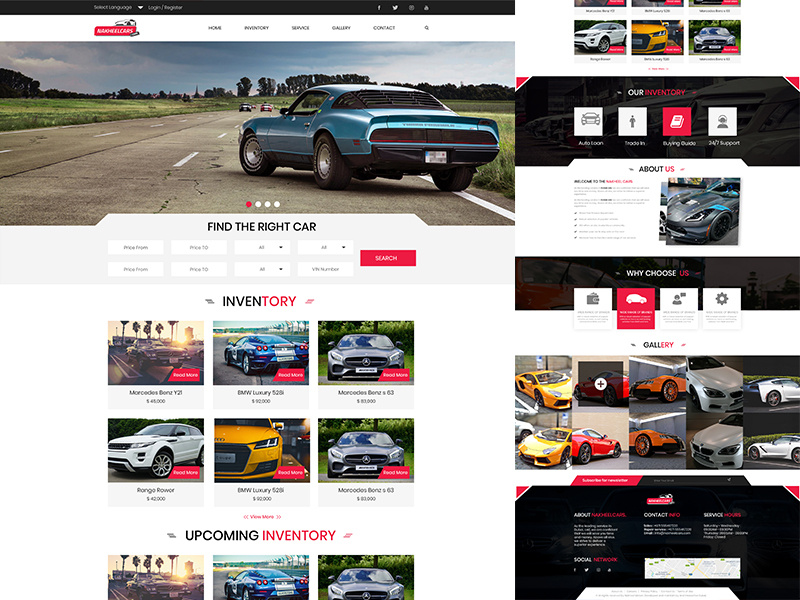 Car WebSite Template by Mukul Gopaliya on Dribbble