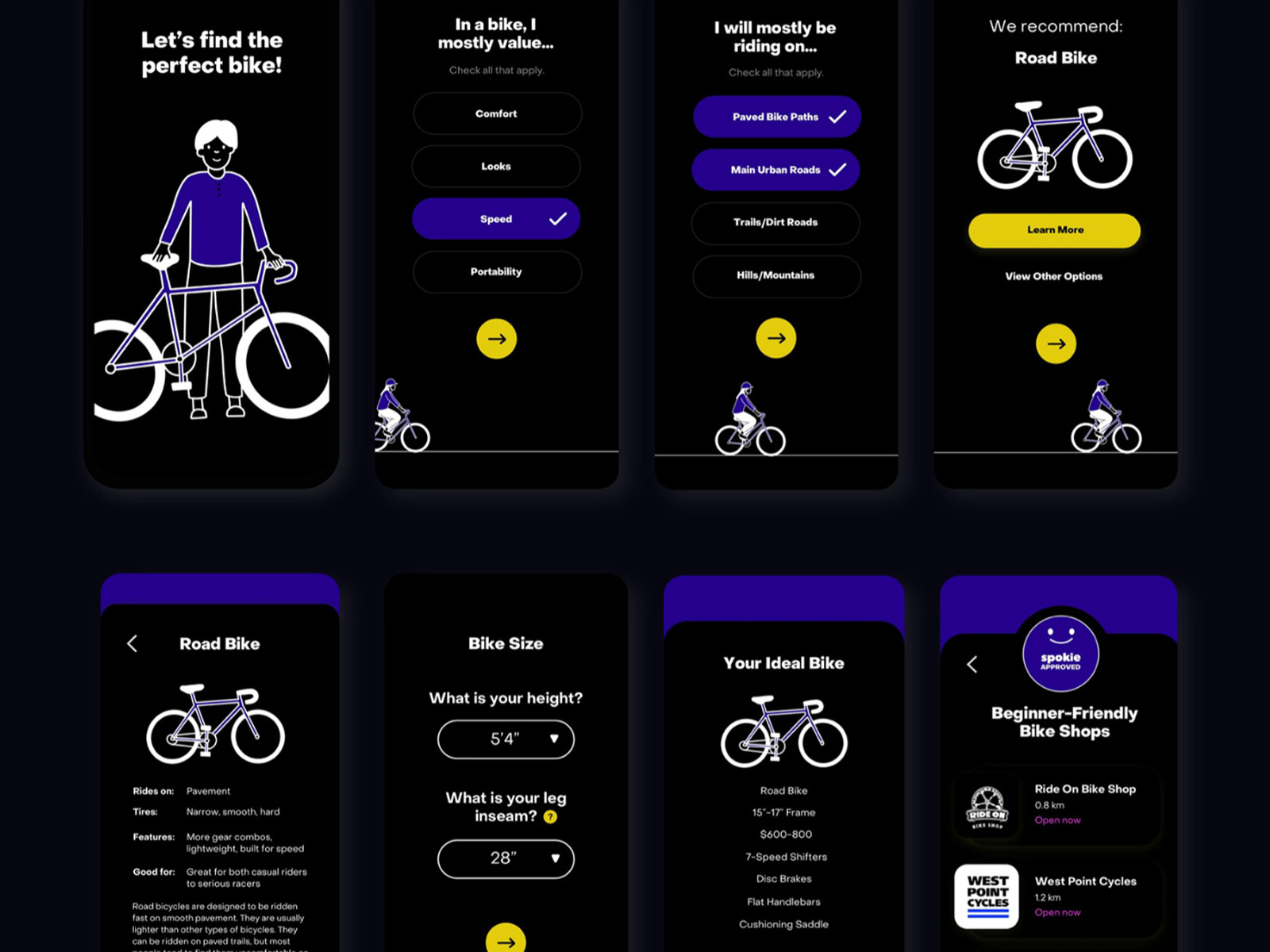 Cycle App Design by Mukul Gopaliya on Dribbble