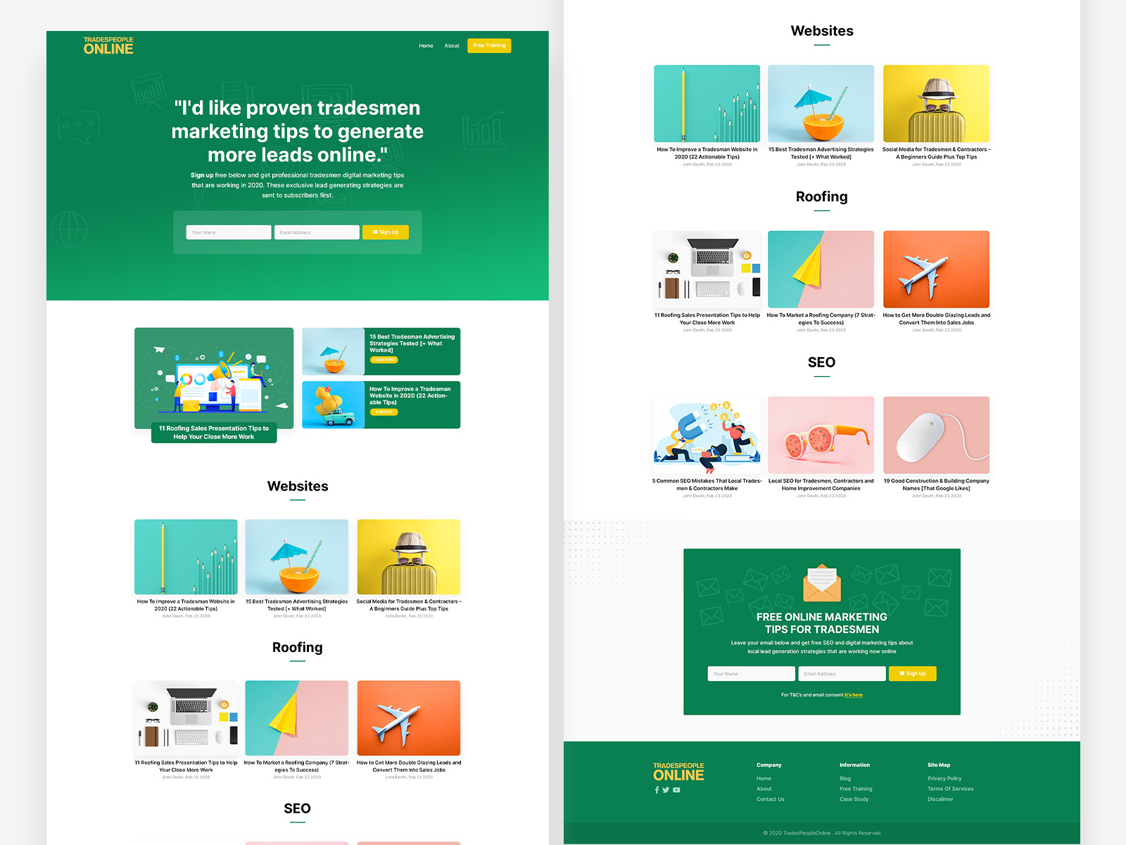 Personal Blog Design by Imran Hossain on Dribbble