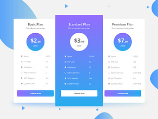Pricing Table Sketch Freebies by Imran Hossain on Dribbble