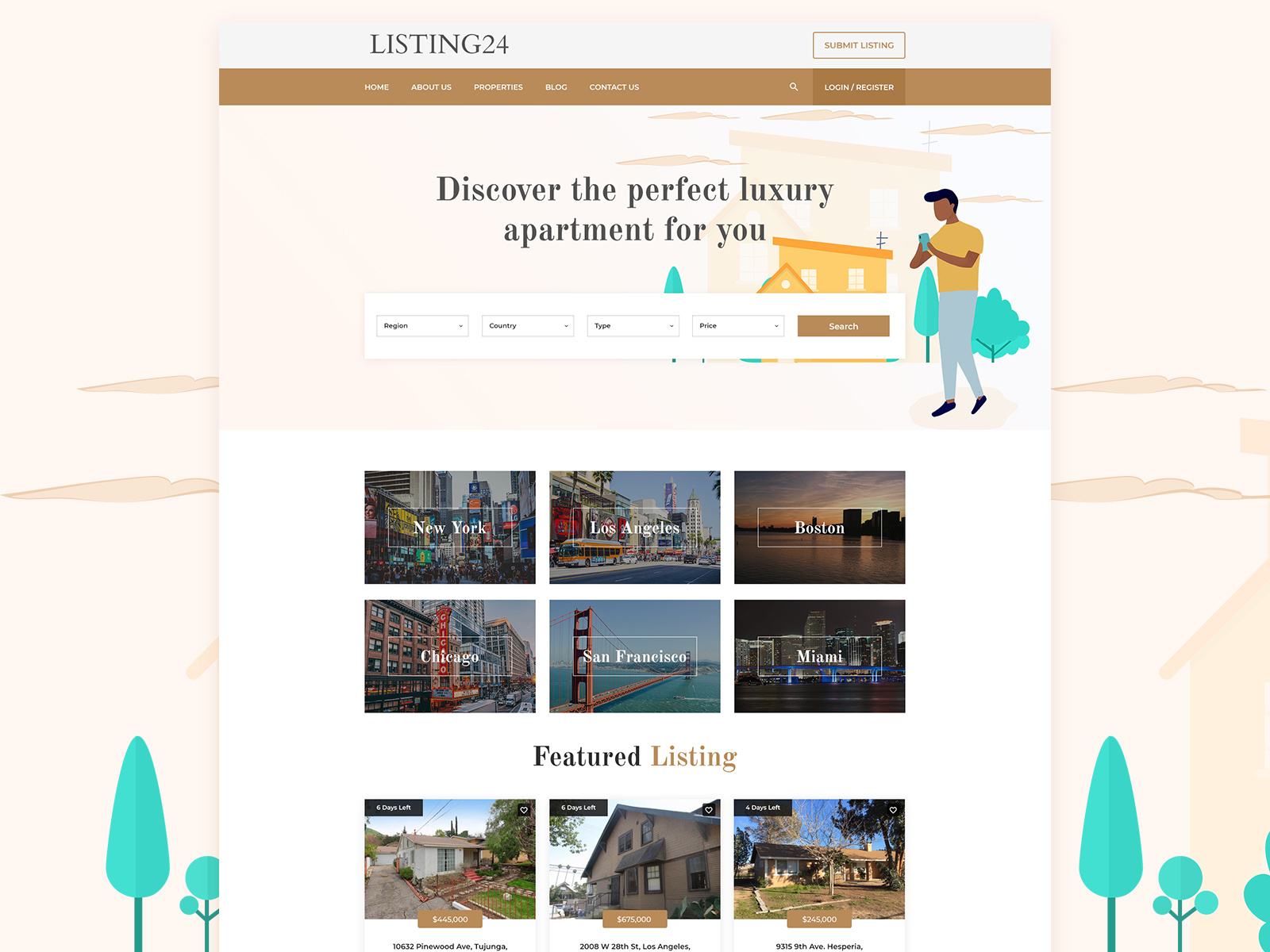 Real Esate Property Listing Website by Imran Hossain on Dribbble