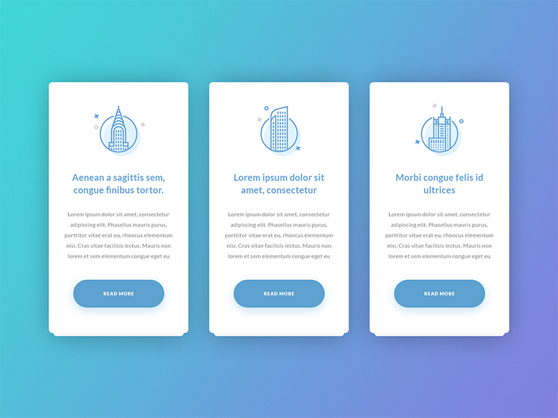 City cards by Alex Arutuynov 🤘 on Dribbble