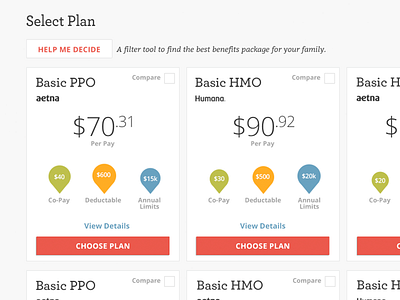 Select Plan by Morgan Knepper on Dribbble