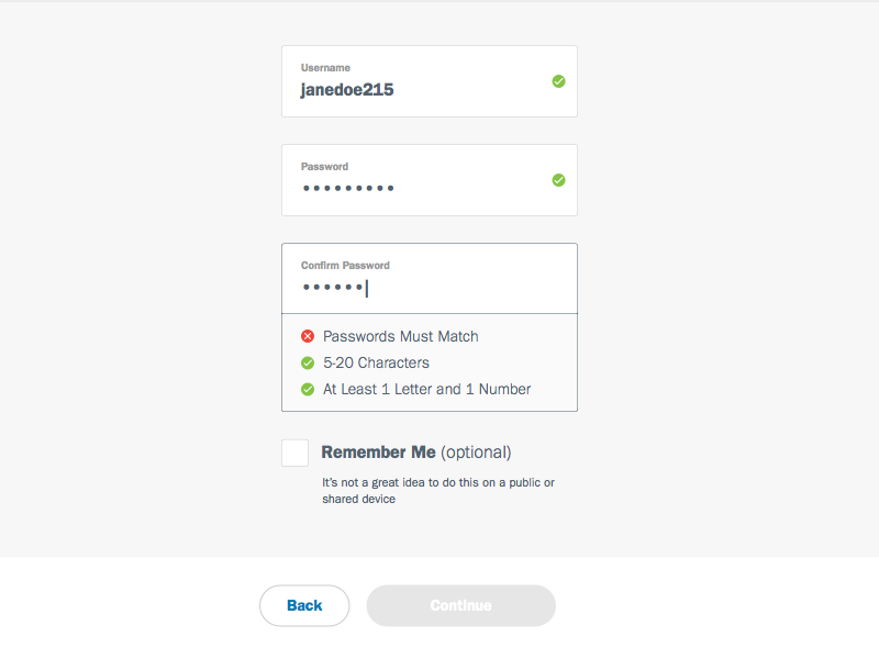 Form Field Validation Design By Morgan Knepper On Dribbble