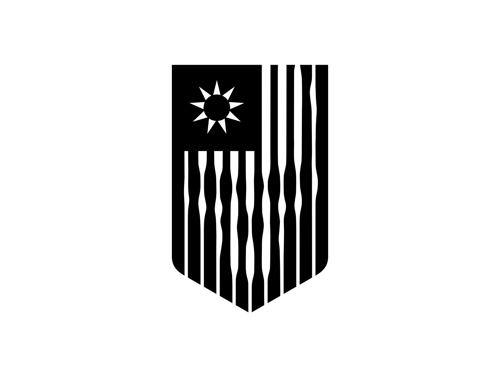 Skull flag logo by Ran Mingwei on Dribbble