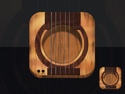 Guitar App Icon by Aaron Nichols on Dribbble