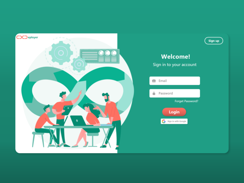 login page ui design by PRAVEEN KUMAR on Dribbble