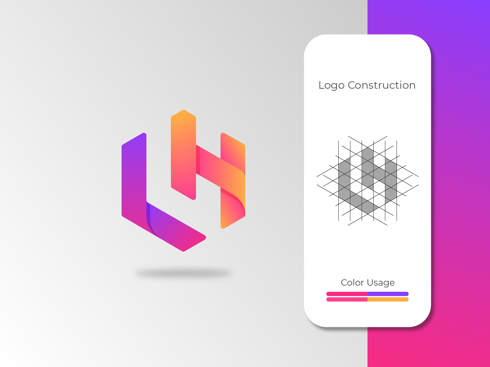 LH - logo dsign by Nami's Design on Dribbble
