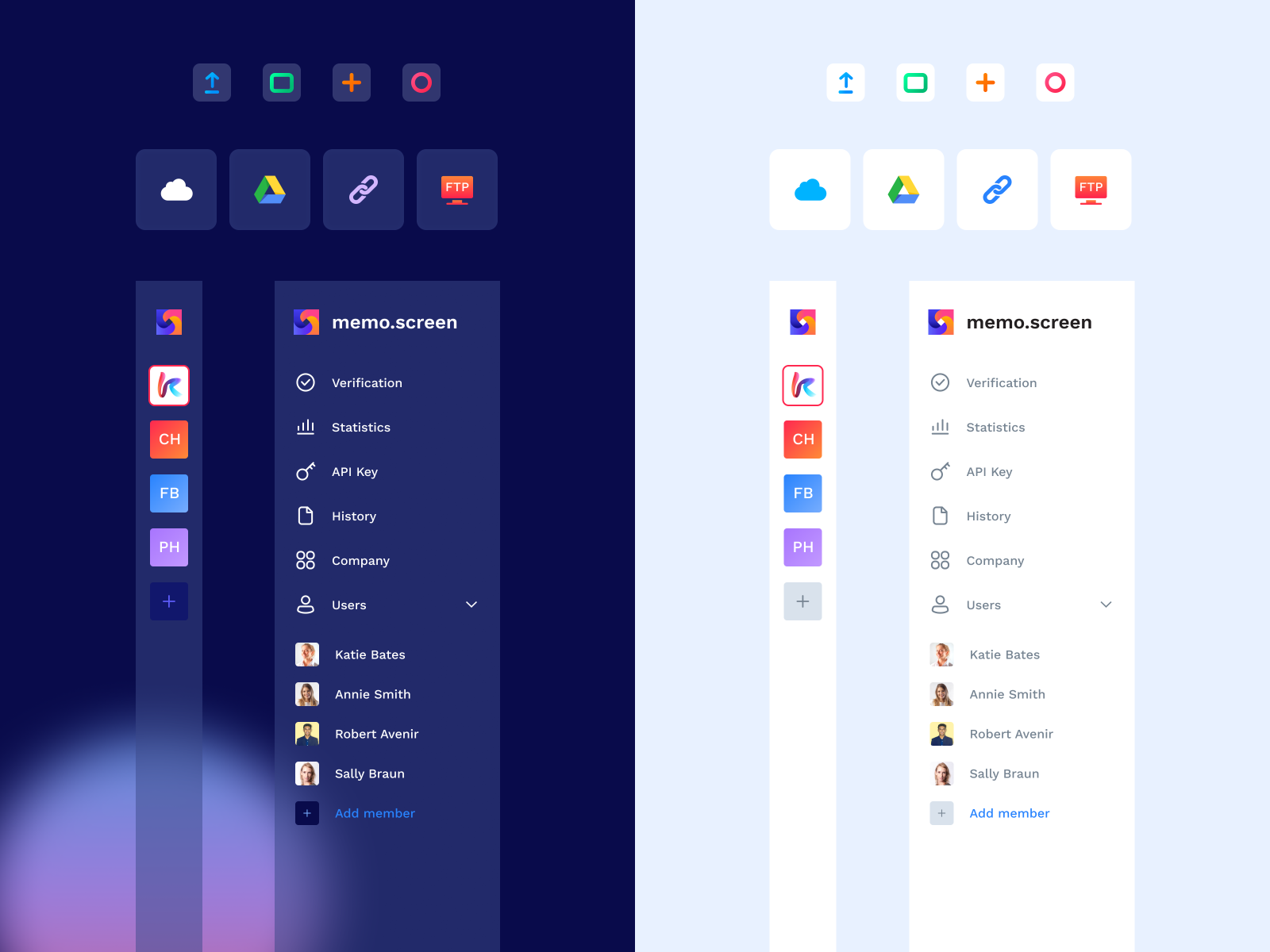 Sidebar Menu Glassmorphism by Atem Design Lab on Dribbble