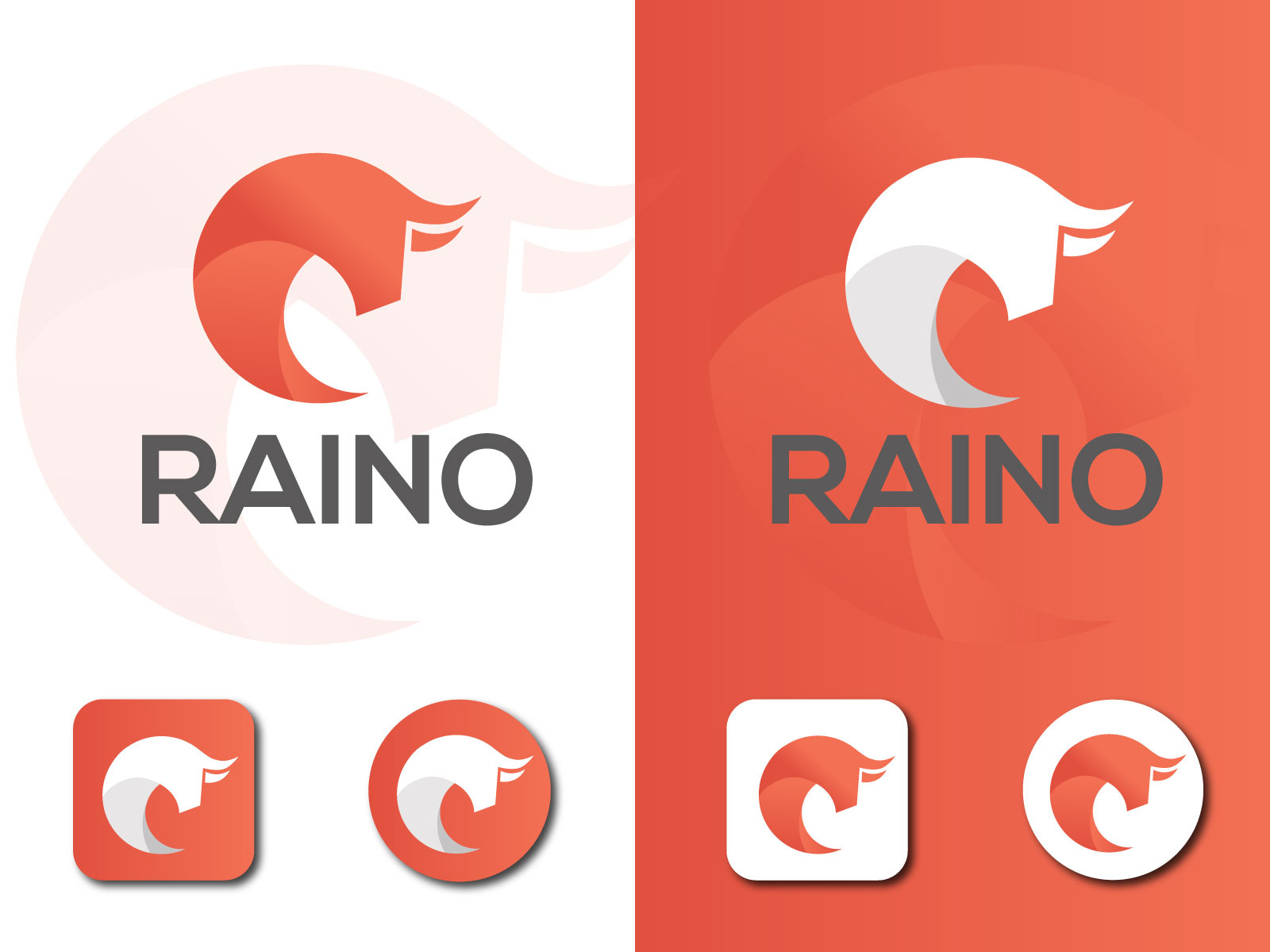 Raino Logo / App Icon by Refat uddin on Dribbble