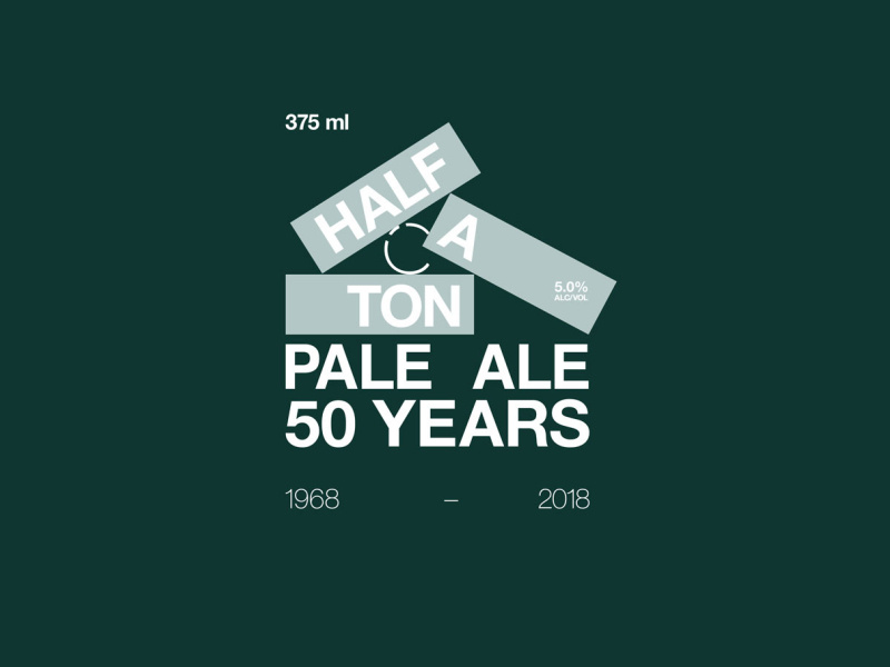 Half A Ton Pale Ale by Electric Brands on Dribbble