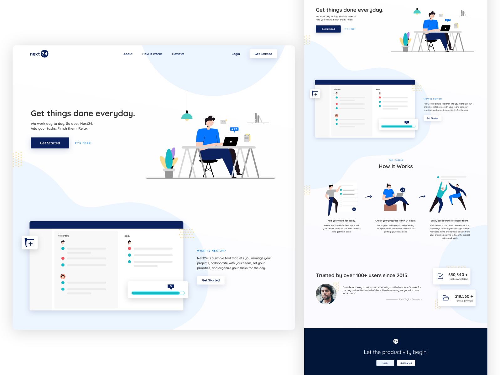 Next24 landing page design by Chezka Bermillo on Dribbble