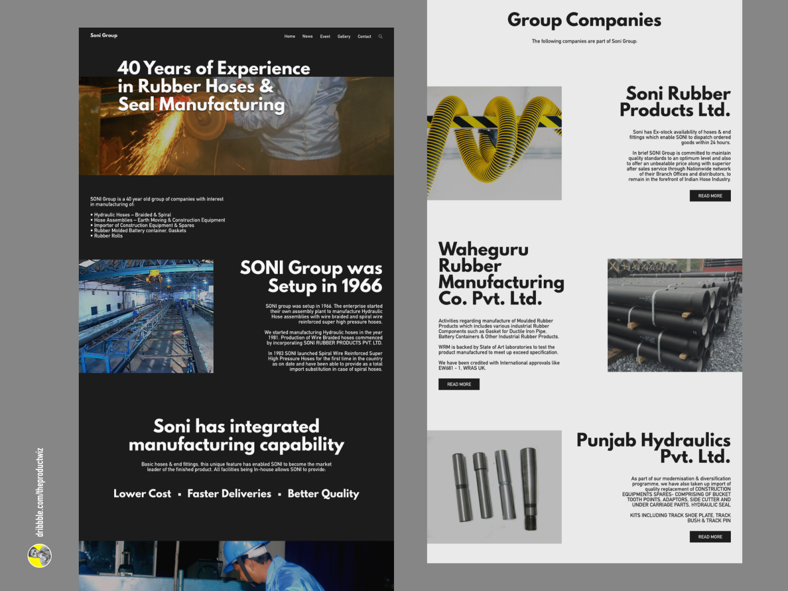 Soni Group Redesign - Company Website by Osama Noor on Dribbble