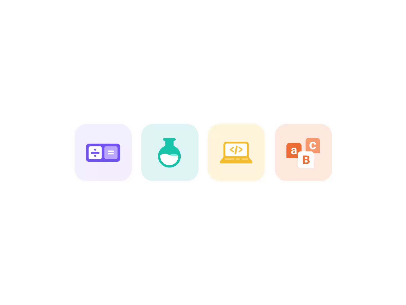 Subject Icons by Lido Learning on Dribbble