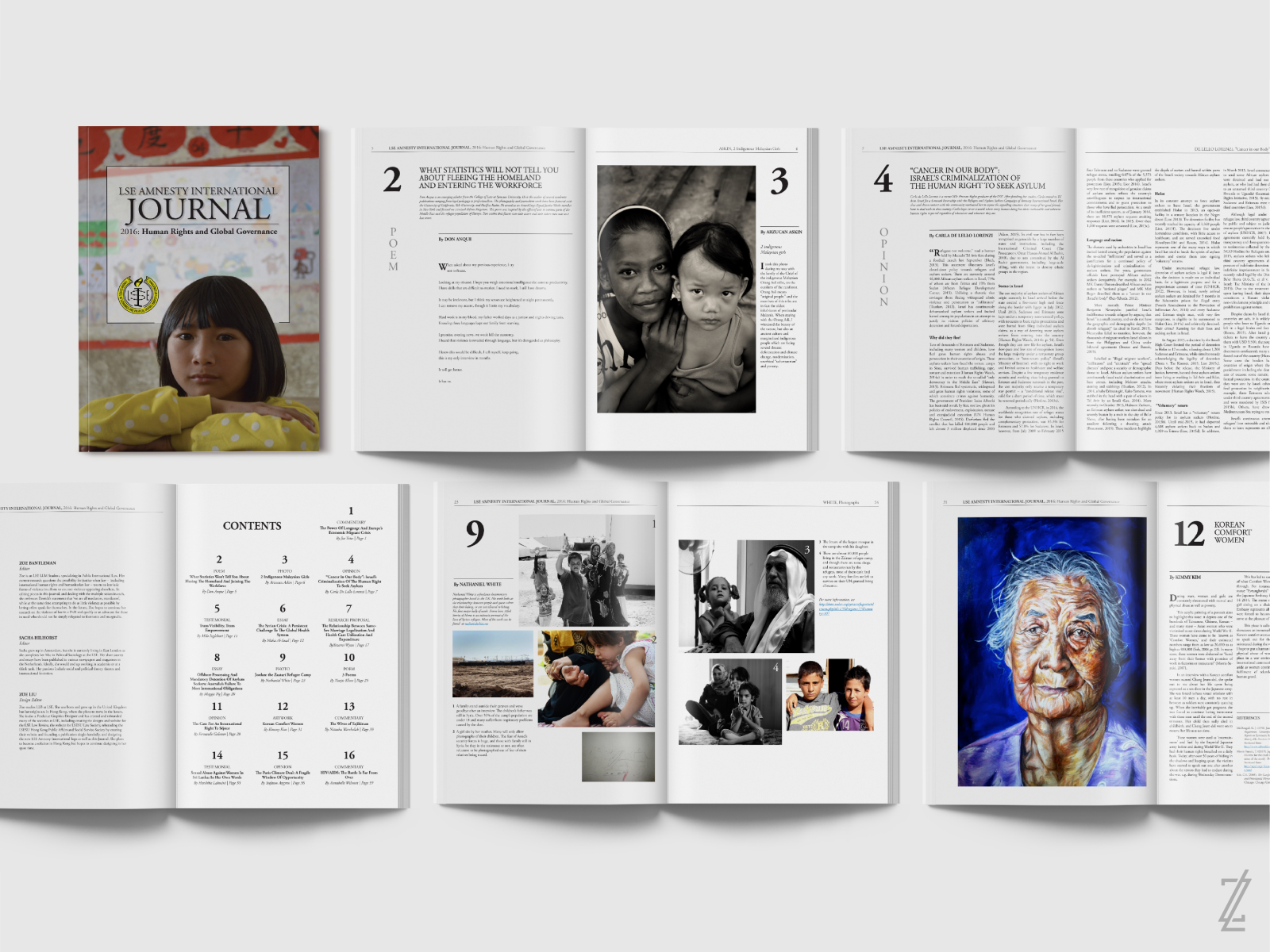 LSE Amnesty International | Editorial Layout by Zoe Liu on Dribbble