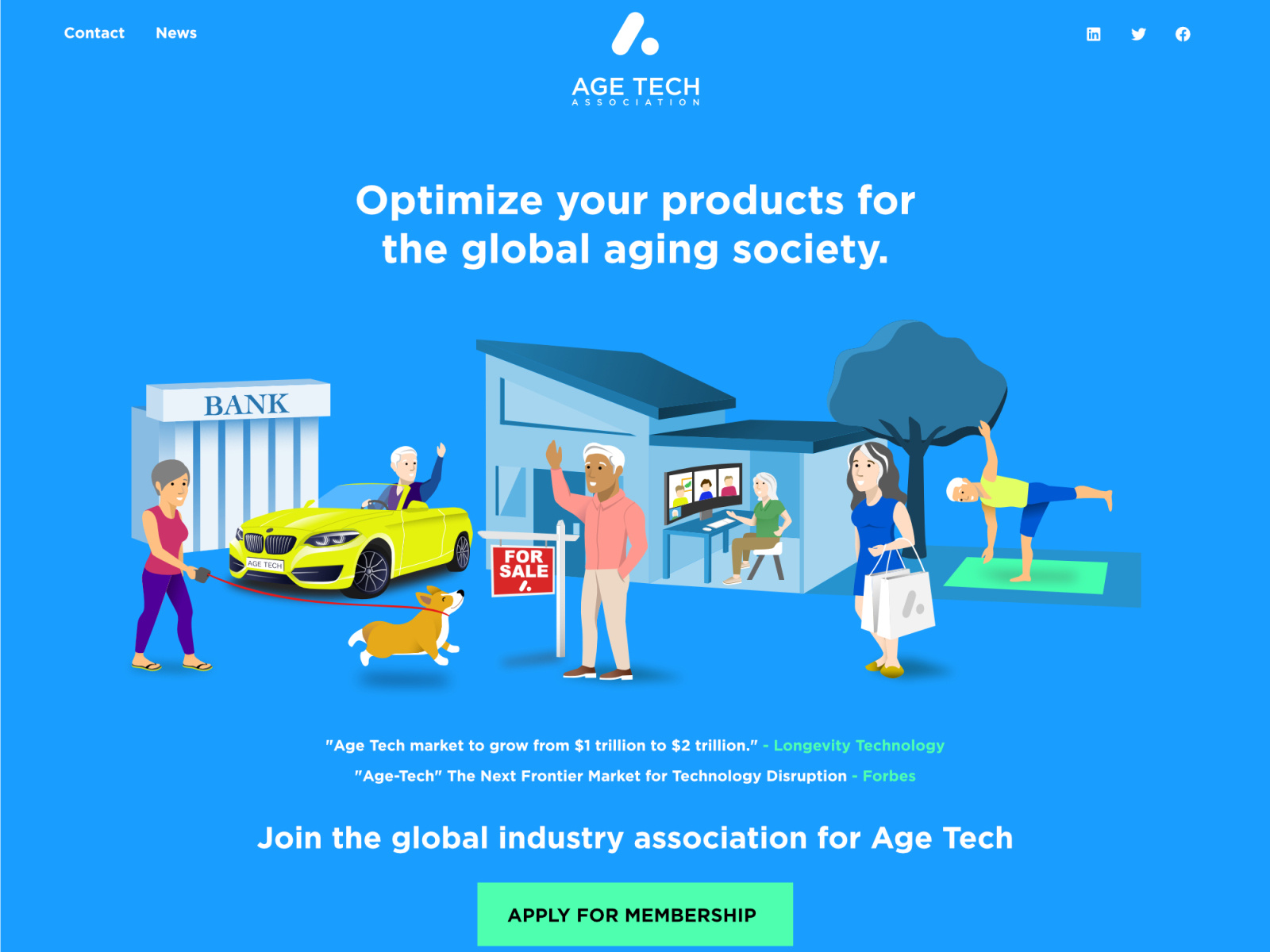 Age Tech Association - Teaser (Website Design) by Ada Chiu on Dribbble