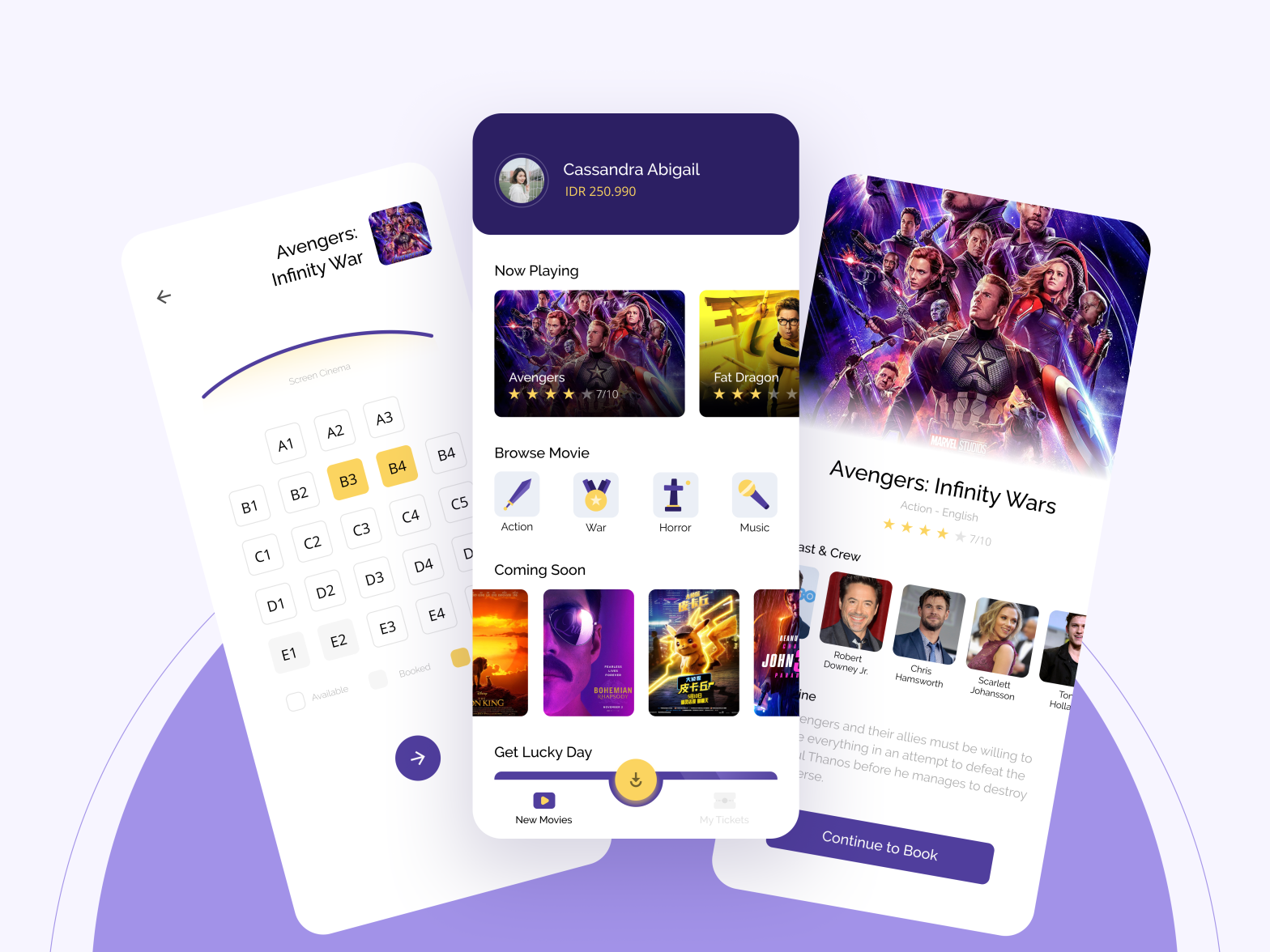 Flutix Ticket Movie App by Wahyu Destian on Dribbble